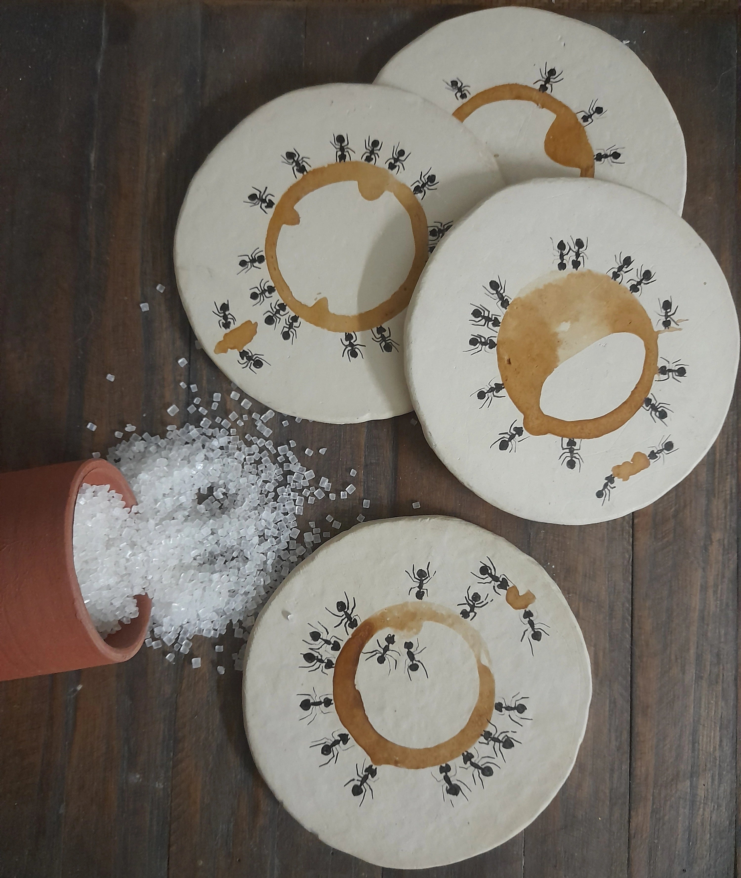 Coffee lover Ants Coasters – aranya earthcraft